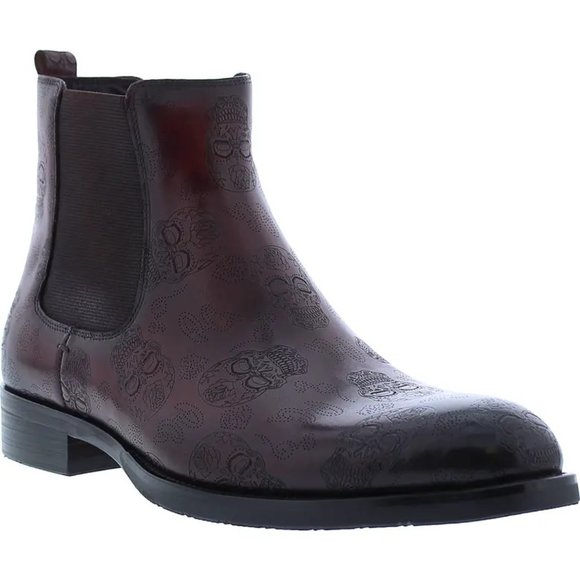 Robert Graham | Shoes | Robert Graham Big Bang Skull Embossed Wine ...